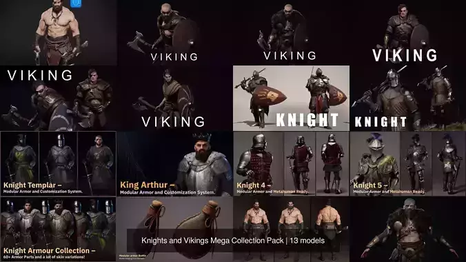 Viking mega pack VR / AR / low-poly | CGTrader