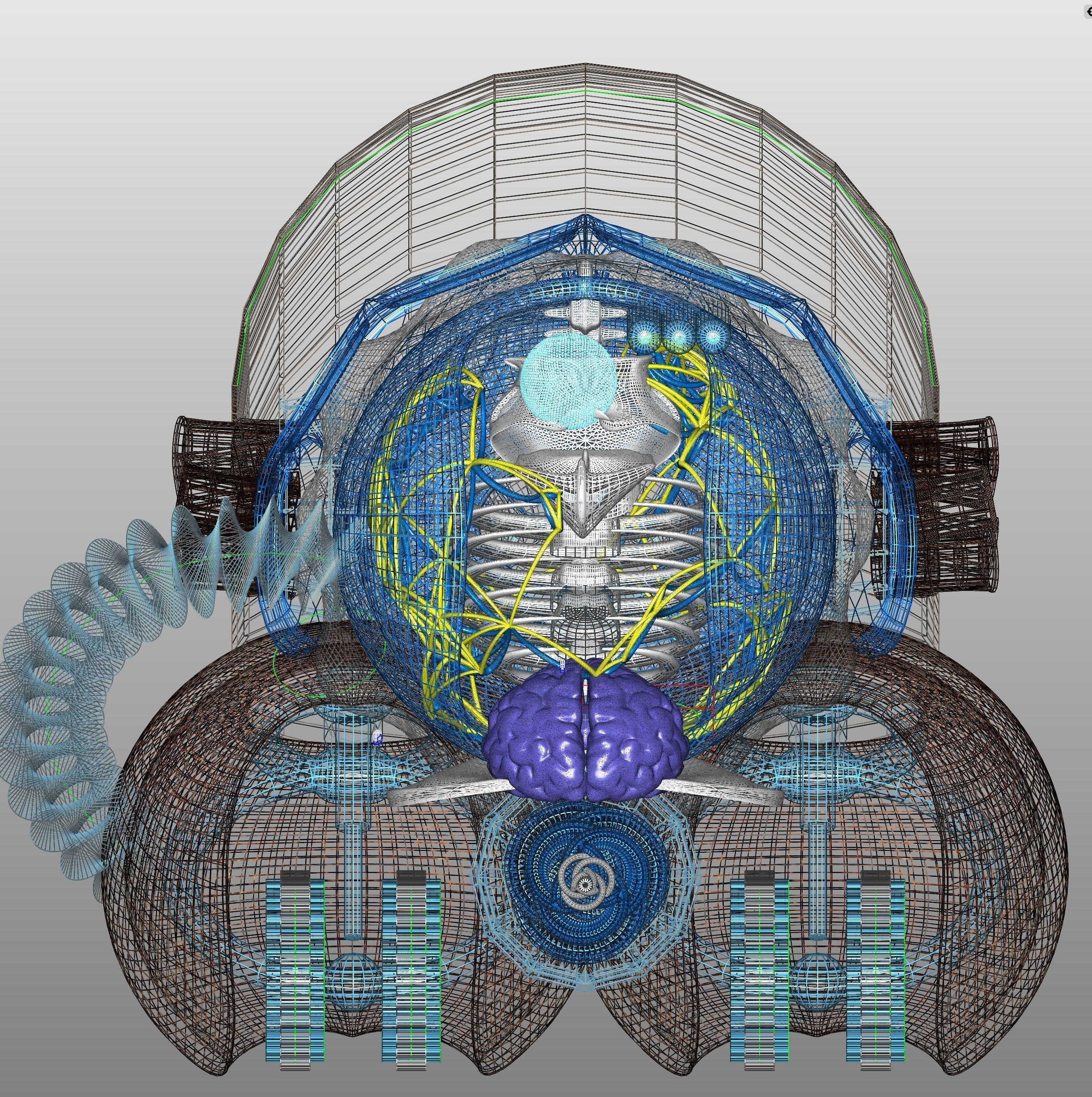 Spacecraft TETRON free 3D model | CGTrader