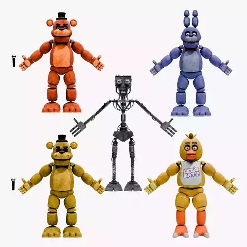 3D Model Pack FNaF1 Collection VR / AR / low-poly | CGTrader