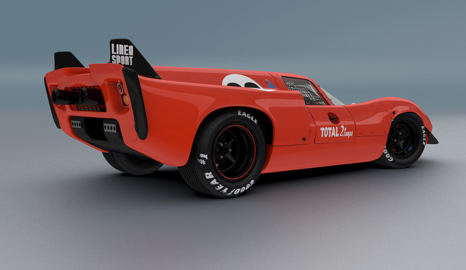 Lola MK III T70 Racing Car 3D model | CGTrader