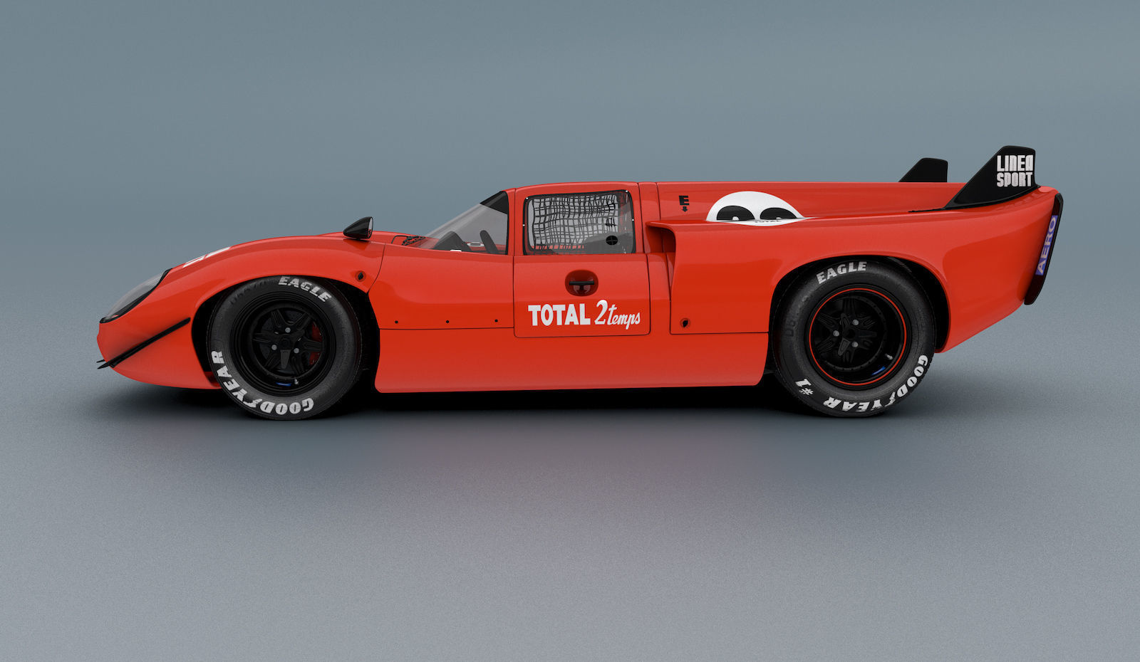 Lola MK III T70 Racing Car 3D model | CGTrader