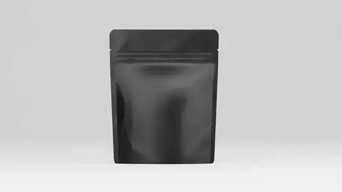 Small Resealable Flat Food Pouch Bags 3D model | CGTrader