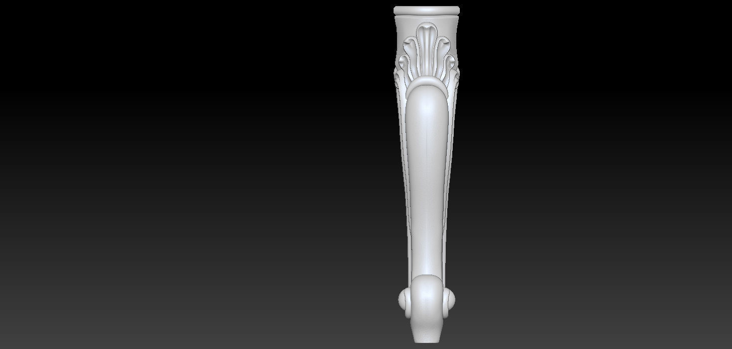 Furniture Legs 3d STL Model Relief for CNC set 001 3D model 3D ...