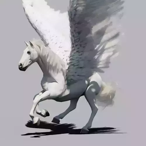 Pegasus Animated 3D model animated rigged | CGTrader