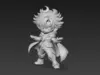 Chibi Lunar Arcane Guardian Fantasy Sci-Fi 3D Character Model 3D model ...