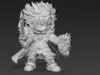 Chibi Radiant Sun Knight Golden Fire Fantasy 3D Character Model 3D ...