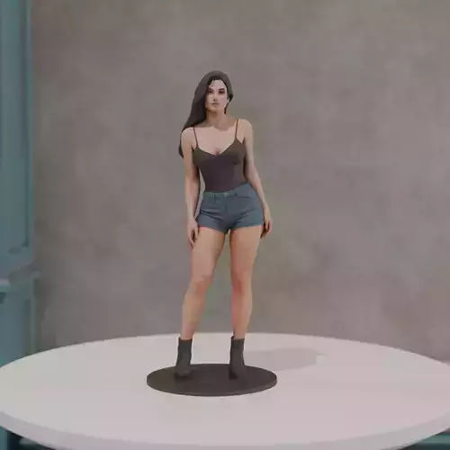 pin up modern clothing model 3D model 3D printable | CGTrader