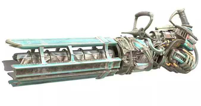 Alien Weapon High Detail 3D Model 3D model | CGTrader