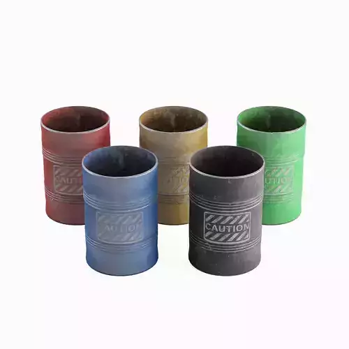 Old Steel Barrel Pack VR / AR / low-poly | CGTrader