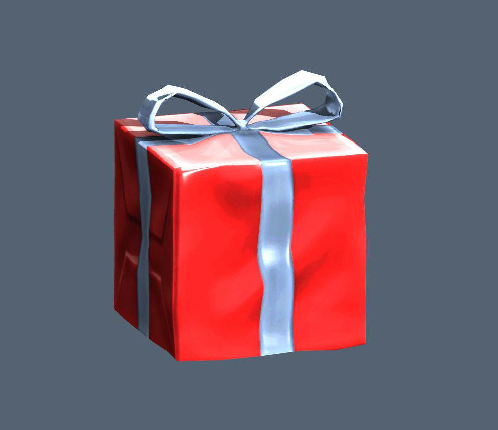 3D model LowPoly Gift box VR / AR / low-poly | CGTrader