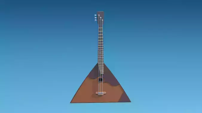 Cartoon Russian Balalaika 3D model | CGTrader