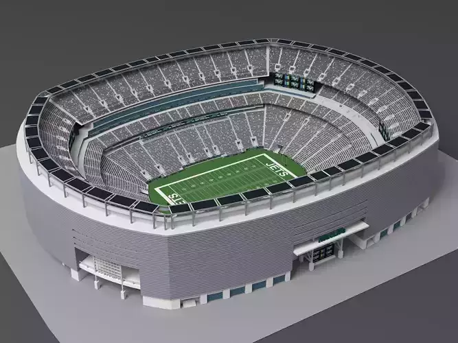 3D model Modern American Football Stadium 3D Model VR / AR / low-poly ...