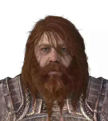 God of War Thor 3D Character Model High Quality Detailed Asset 3D model ...