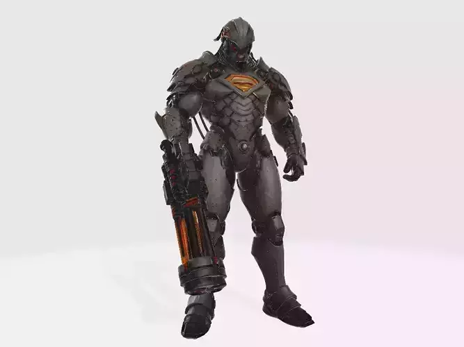 Superman Mecha Model 04 3D model 3D printable | CGTrader