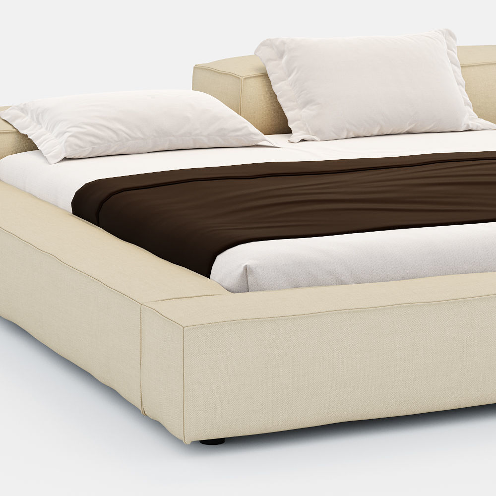 Bed EXTRASOFT 3D model | CGTrader