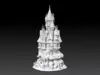 Elven Tree Castle STL Fantasy Castle on Ancient Roots 3D print 3D model ...