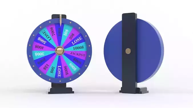 3D model Wheel Of Fortune VR / AR / low-poly rigged | CGTrader