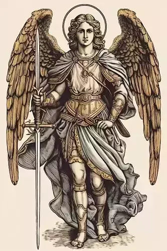 Archangel Michael Angel Warrior 3D model 3D printable | CGTrader