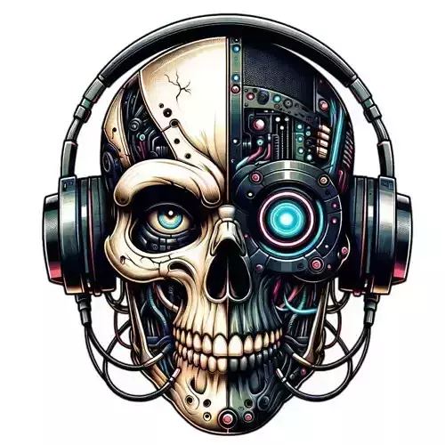 Skull Head Robot Skull Head 3D model 3D printable | CGTrader