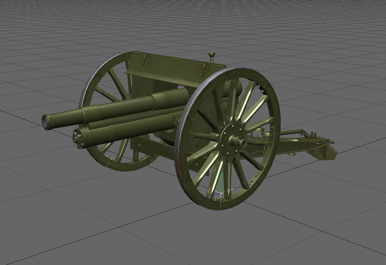 Putilov 76 2mm Field Gun Russia 1902 3D model | CGTrader