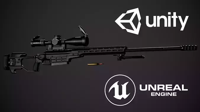 3D model 375 Sniper Rifle VR / AR / low-poly | CGTrader