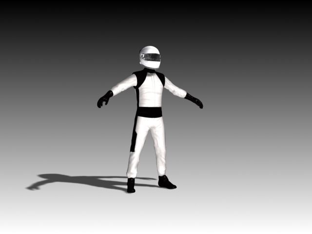 3D model Formula One Driver Model Rigged VR / AR / low-poly rigged ...