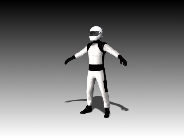 3D model Formula One Driver Model Rigged VR / AR / low-poly rigged ...