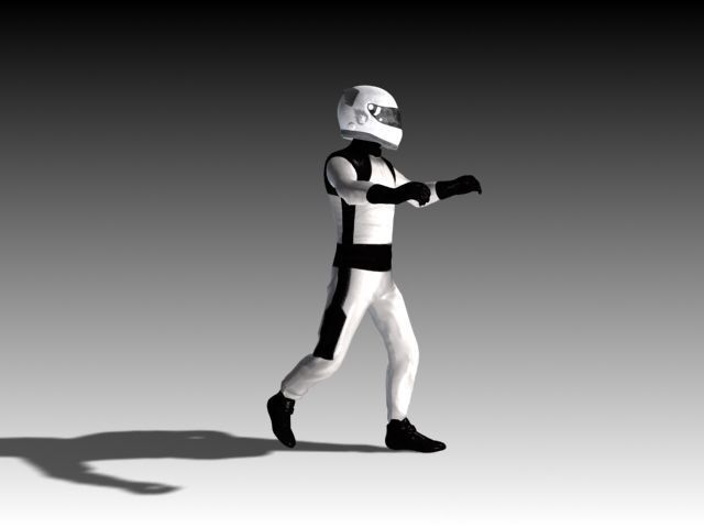 3D model Formula One Driver Model Rigged VR / AR / low-poly rigged ...