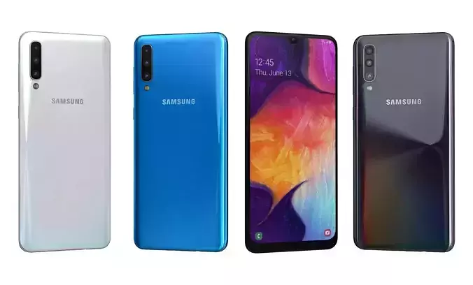 Samsung Galaxy A50 All Colors High Poly 3D model | CGTrader