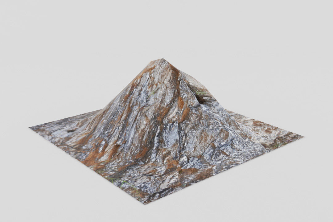 3D model Low Poly Mountain Hill Terrain VR / AR / low-poly | CGTrader