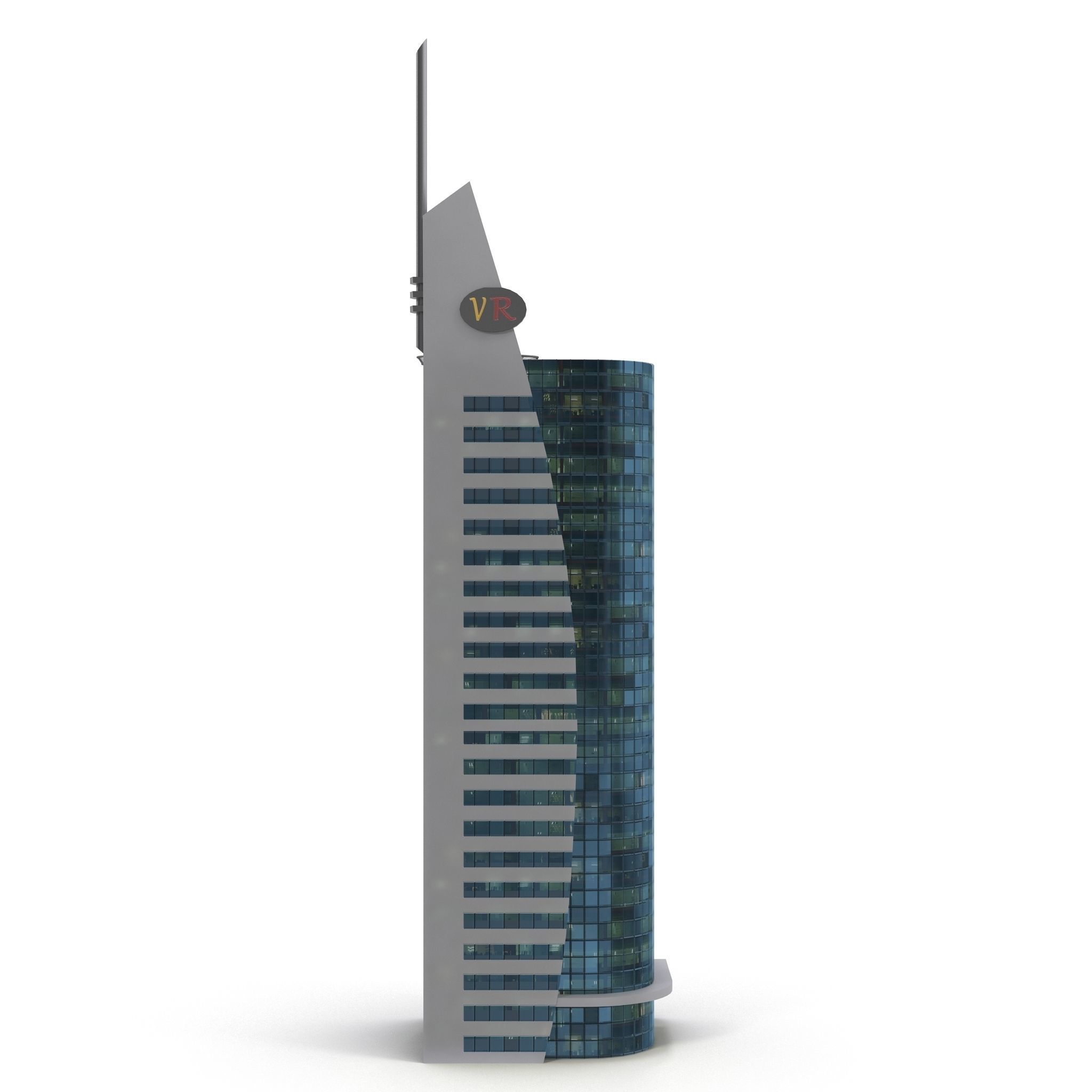 3D model Skyscraper tall building VR / AR / low-poly | CGTrader