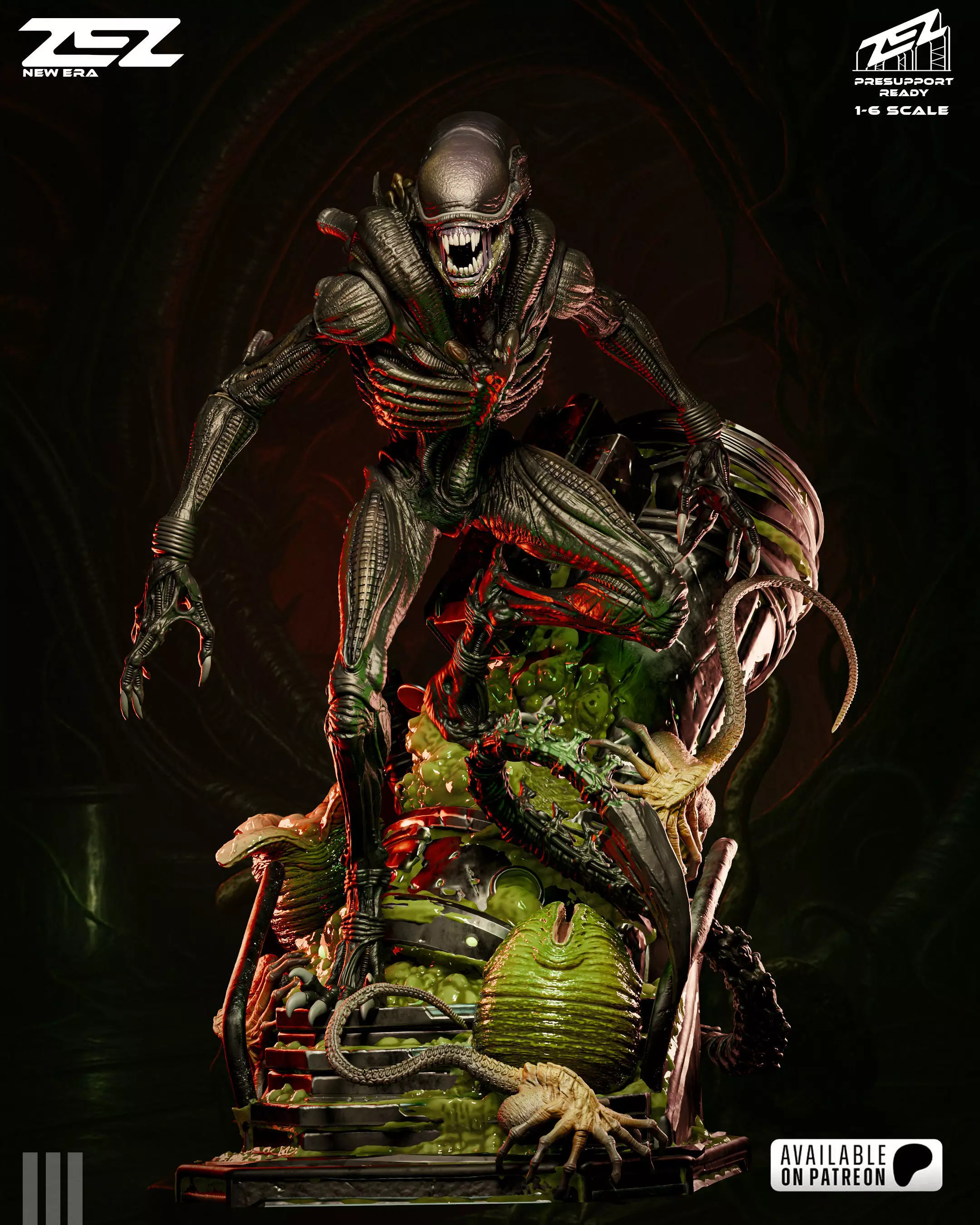 Xenomorph 3D Digital STL File 3D model 3D printable | CGTrader