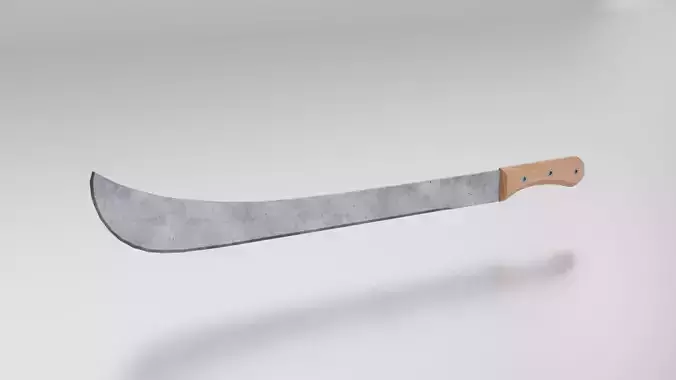 3D model Game Ready Machete - PBR Melee Weapon VR / AR / low-poly ...
