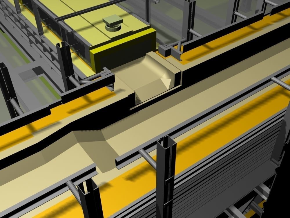 Glass melting furnace -a full working project 3D model | CGTrader