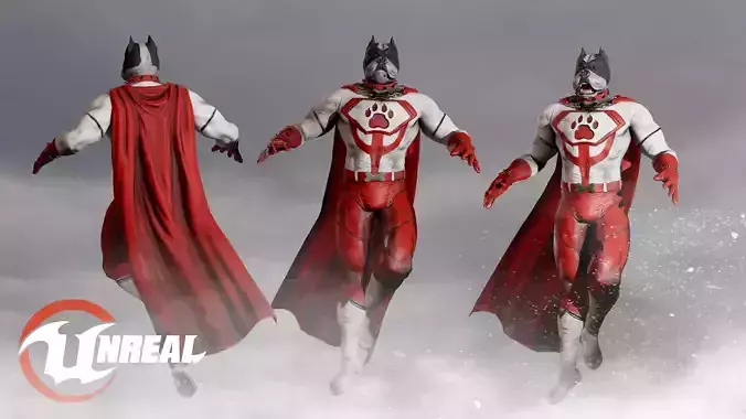 3D model SUPER DOG SUPERDOG VR / AR / low-poly | CGTrader