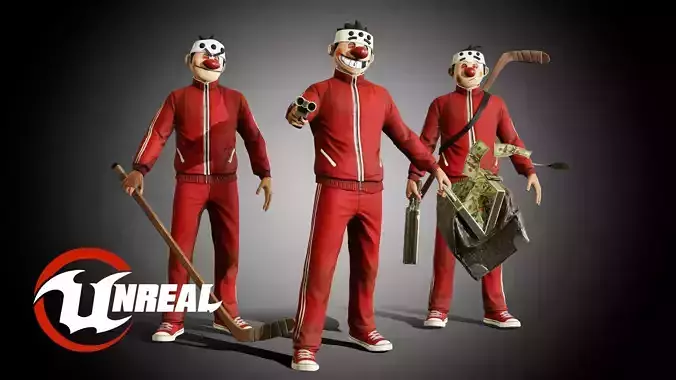 3D model BANK ROBBER VR / AR / low-poly | CGTrader