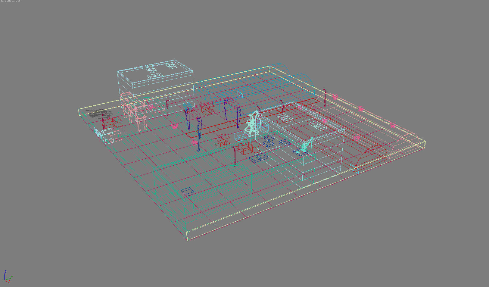 3D model factory constructor Low Poly VR / AR / low-poly | CGTrader
