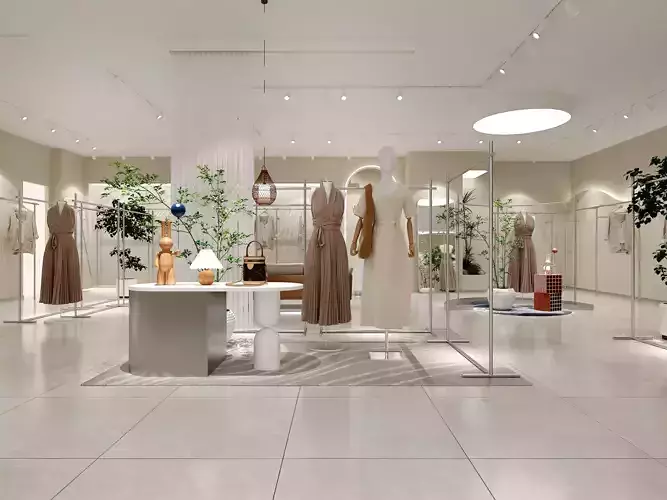 3D model Women clothing store VR / AR / low-poly | CGTrader