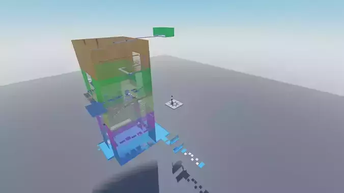 3D model roblox obby tower VR / AR / low-poly | CGTrader