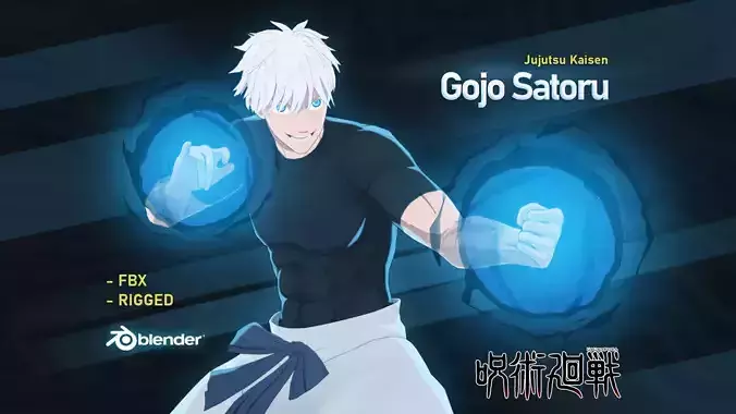 3D model Gojo Satoru - Jujutsu Kaisen Shinjuku Showdown Arc VR / AR ...