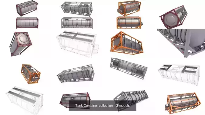 Tank Container collection 3D Model Pack | CGTrader