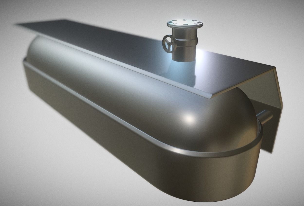 Fuel Tank High Poly Model 3D model | CGTrader