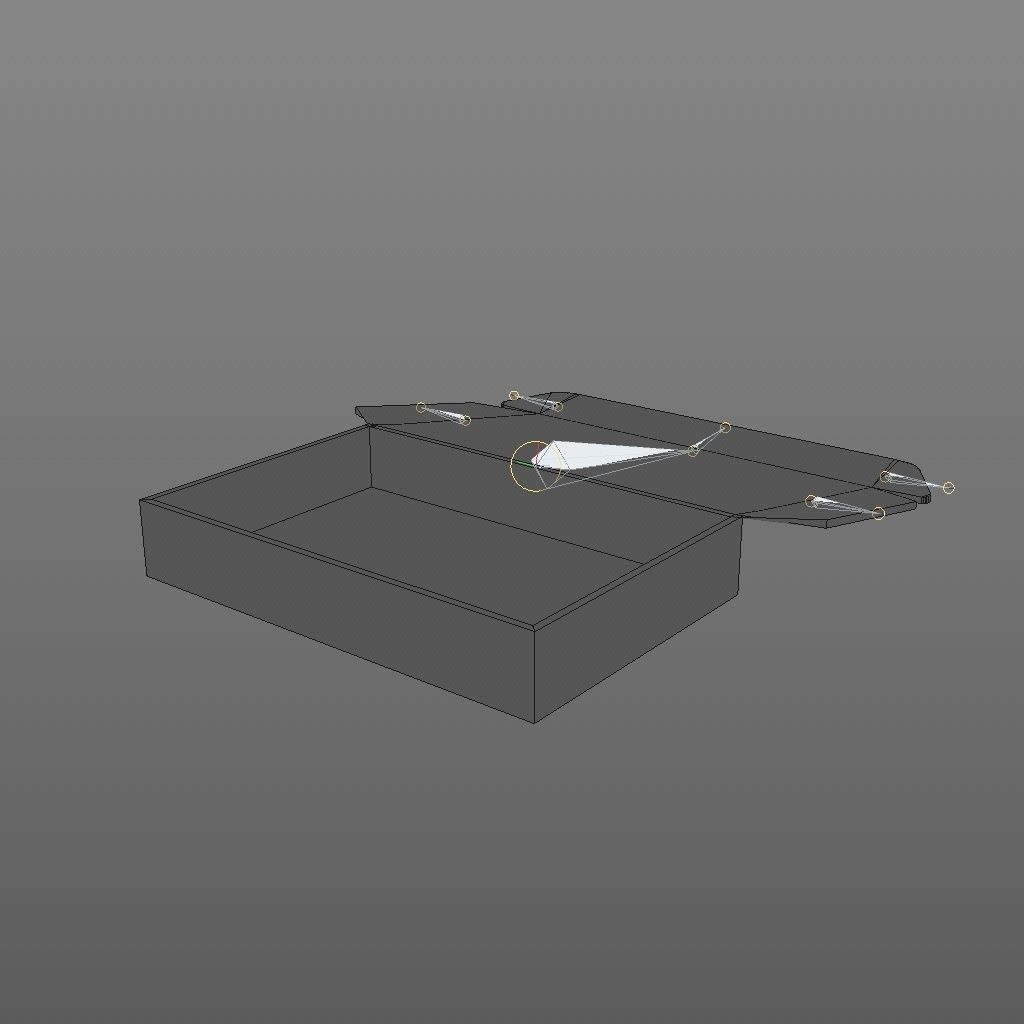 3D model Package Box with Automatic and Folding Rig VR / AR / low-poly ...