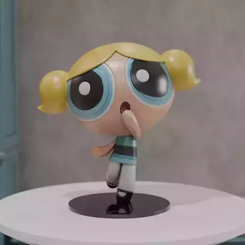 Bubbles - The Powerpuff Girls 3D model 3D printable | CGTrader
