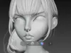 Japan female head girl avatar sculpture detail character 103 3D model ...