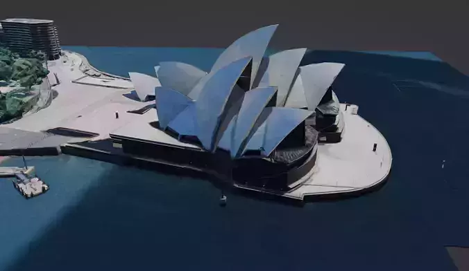 Sydney Opera House 3D Unpolished Scan Single Material 3D model | CGTrader