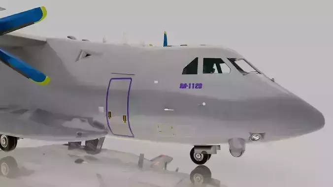 3D model Antonov An12 Military Transport Aircraft High Quality 3D Model ...