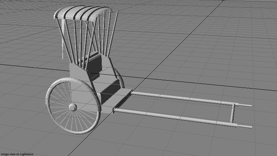 Rickshaw - Basic 3D model | CGTrader