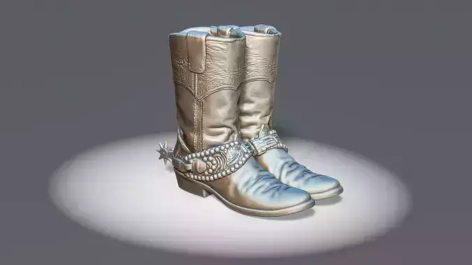 Cowboy Boots RoZ 3D model 3D printable | CGTrader