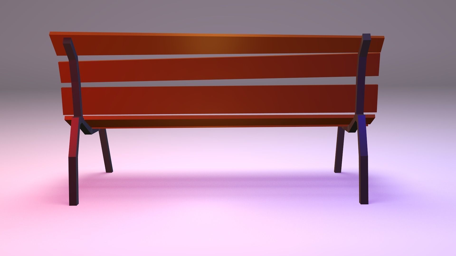 Free Low-poly bench free VR / AR / low-poly 3D model | CGTrader